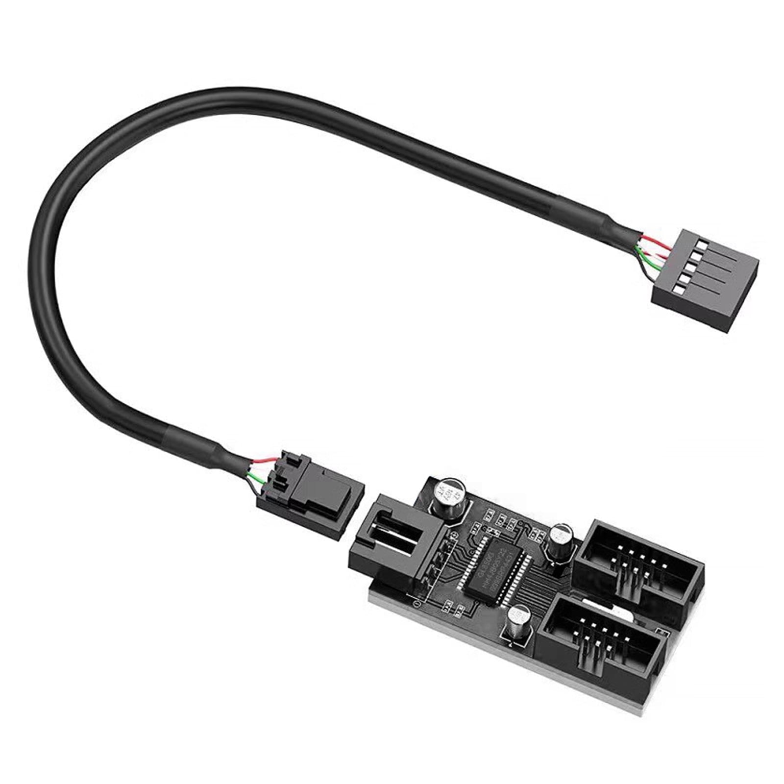 Internal USB 2.0 9Pin Header 1 to 2/4 Female Splitter Adapter Cable for ...