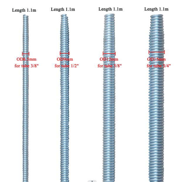 Internal copper pipe bending spring for Air Condition Stainless Steel ...
