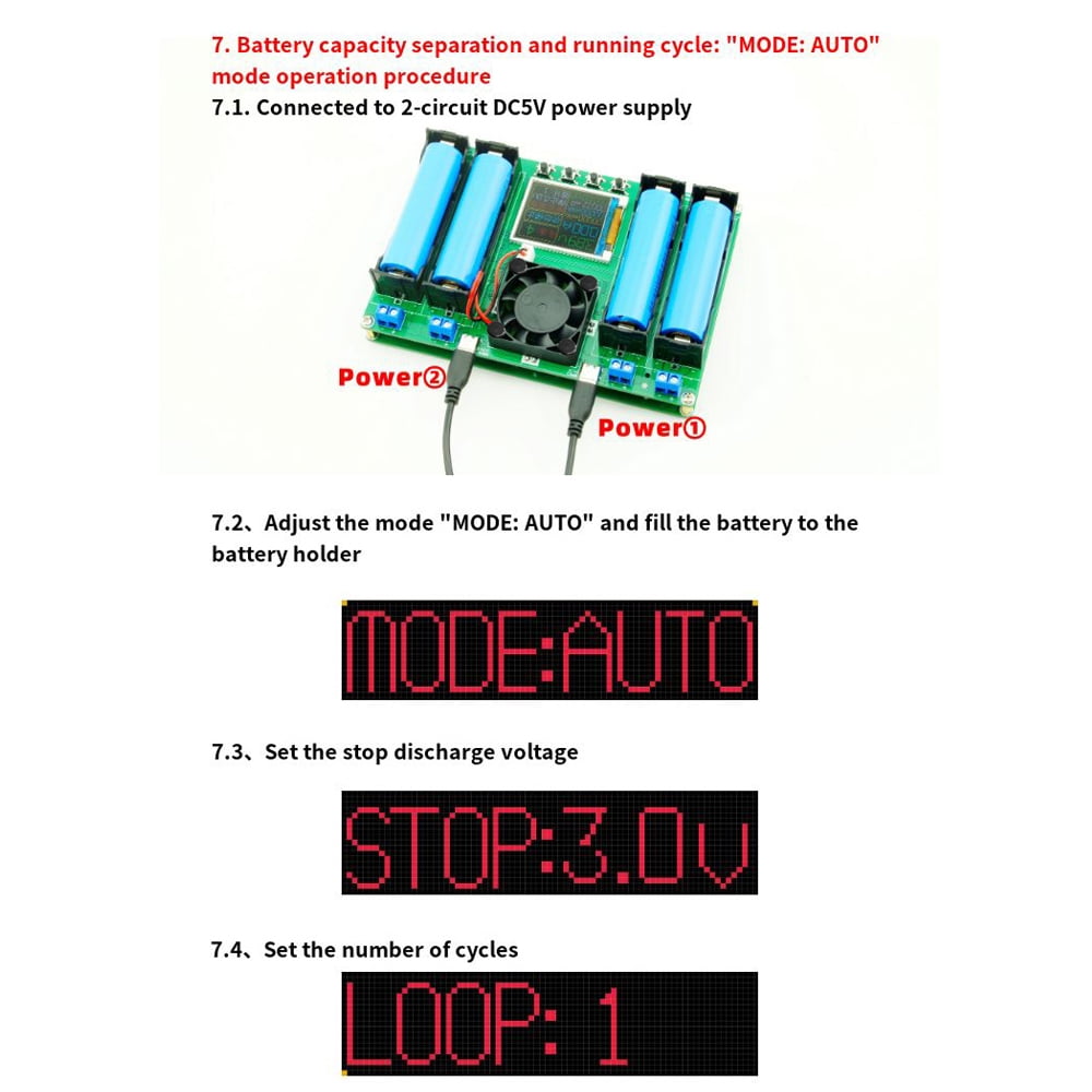Internal resistance tester, Battery Display Battery Internal 18650 ...
