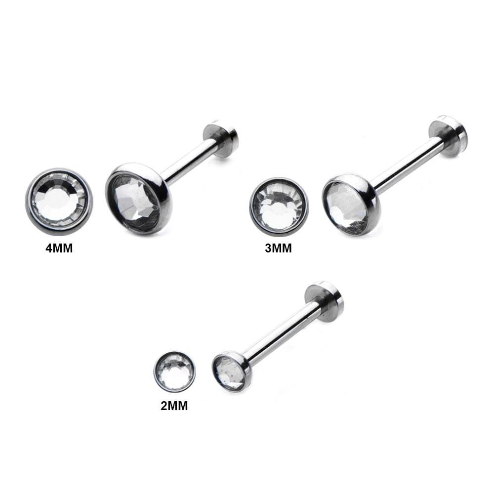 Internally Threaded Micro Labret Studs Lip, Nose, Assorted Ear ...