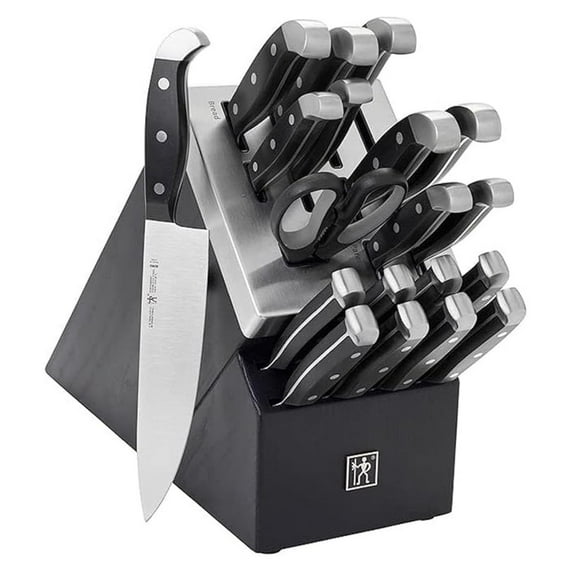 International 20 Piece Black Self-Sharpening Knife Block Set - Walmart.com