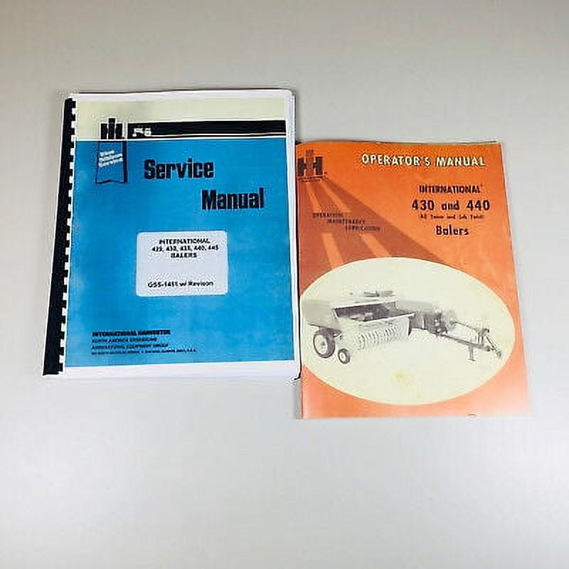 International 430 440 Baler Owner Operator Service Repair Manual ...