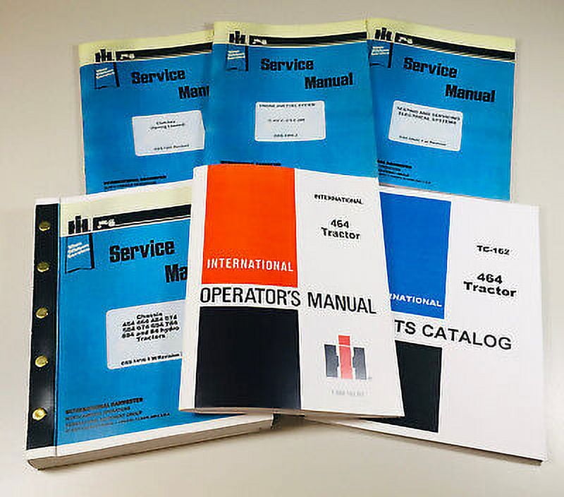 International 464 Gas Tractor Service Parts Operators Manual Engine ...