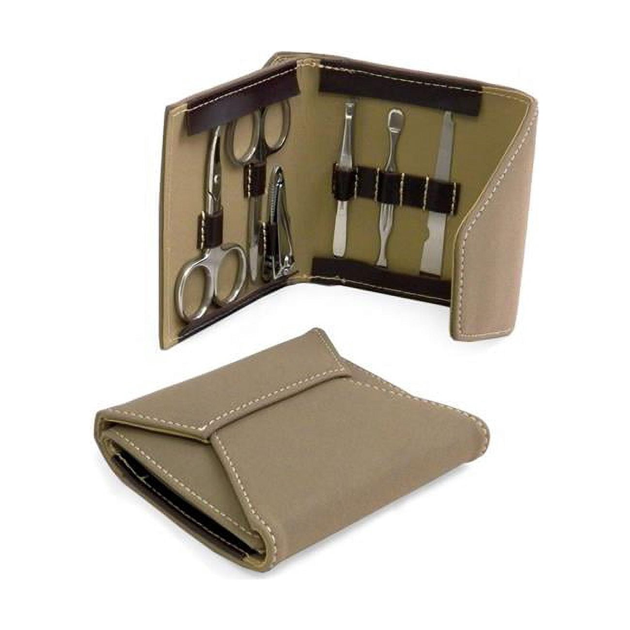 International 6 Piece Manicure Set - Ultra Suede Case - Walmart.com