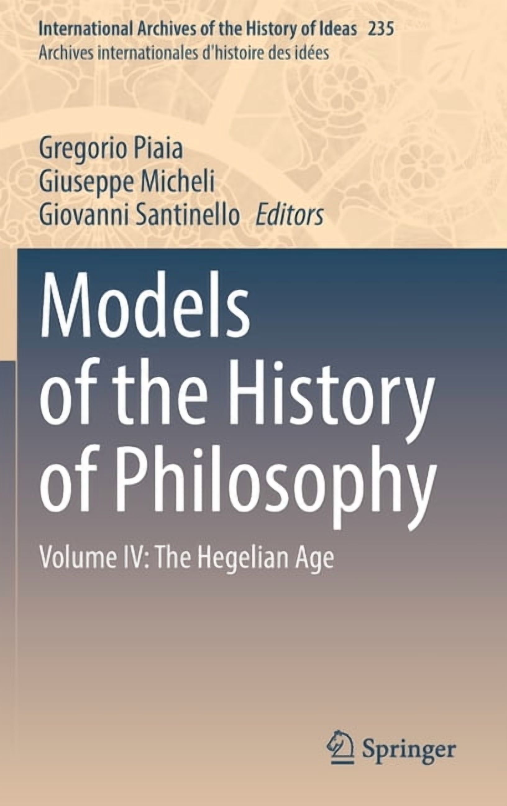 International Archives of the History of Models of the History of ...