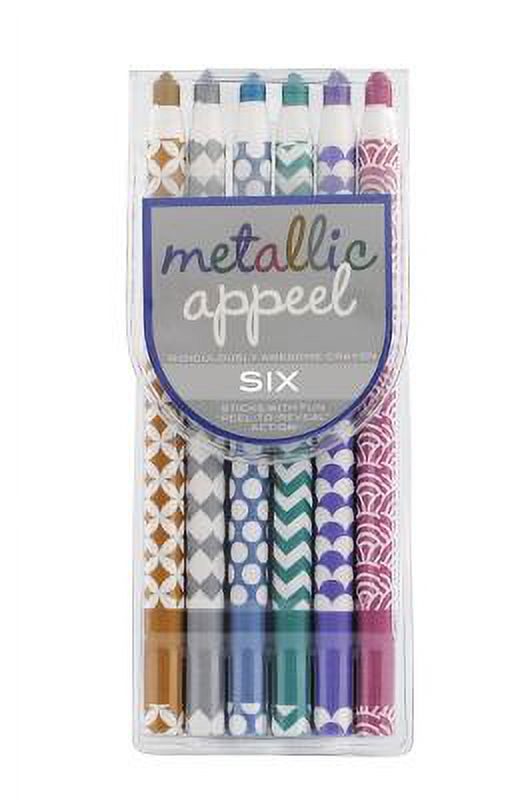 International Arrivals Metallic Appeel Crayon Sticks (Set of 6 ...