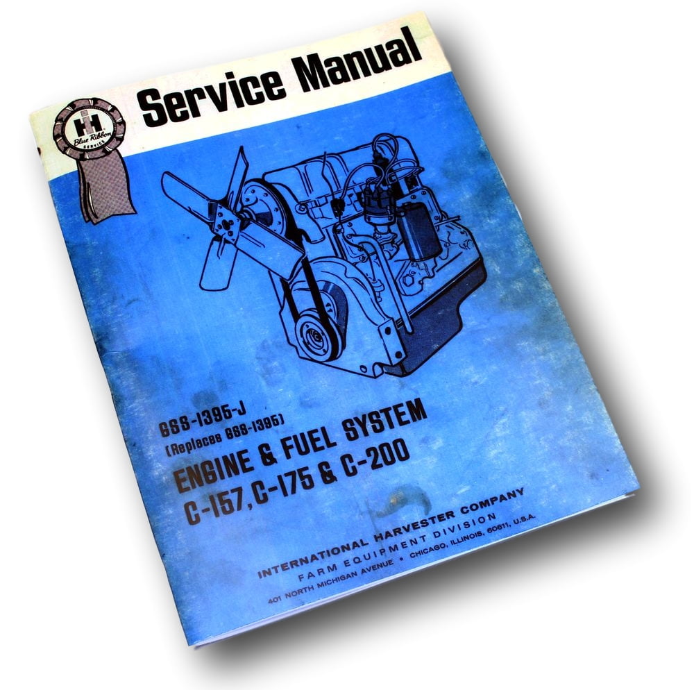 International C-200 Gas Engine 544 574 Ih Tractor Service Shop Repair ...
