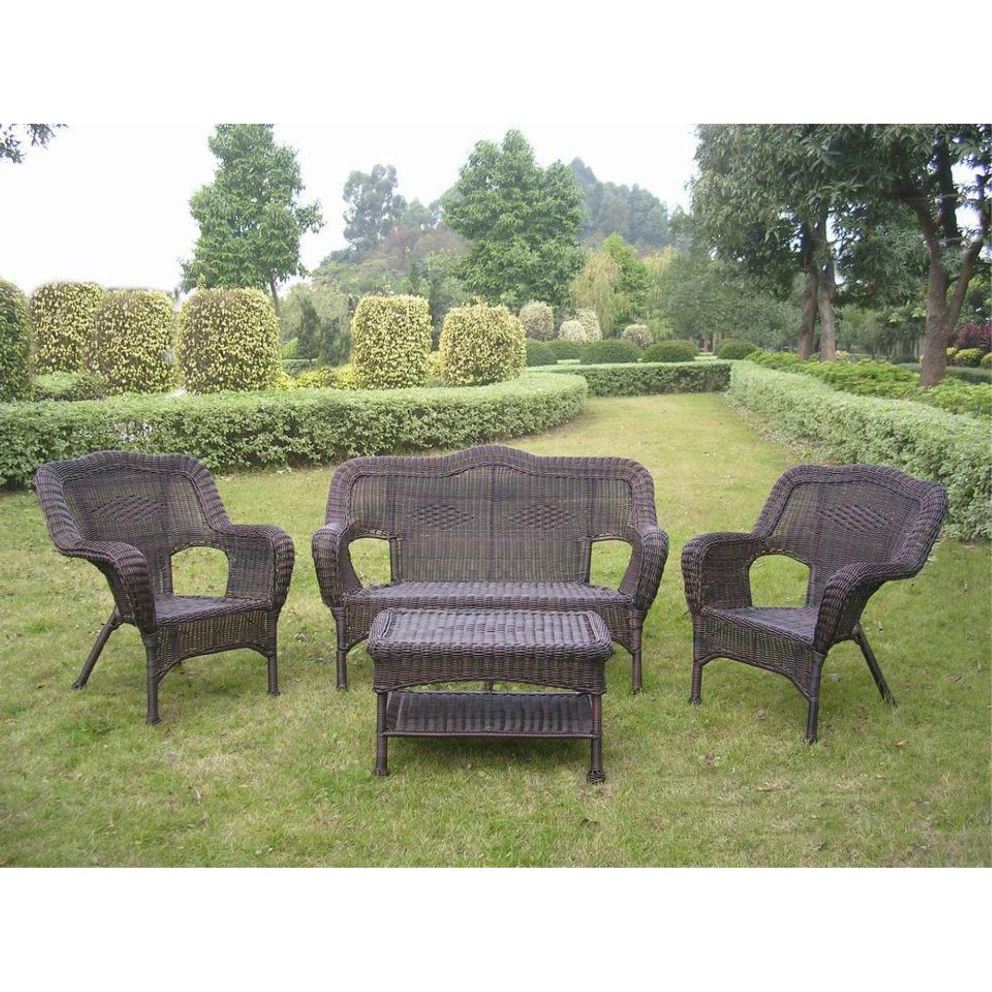Four Piece Maui Outdoor Seating Group - Walmart.com