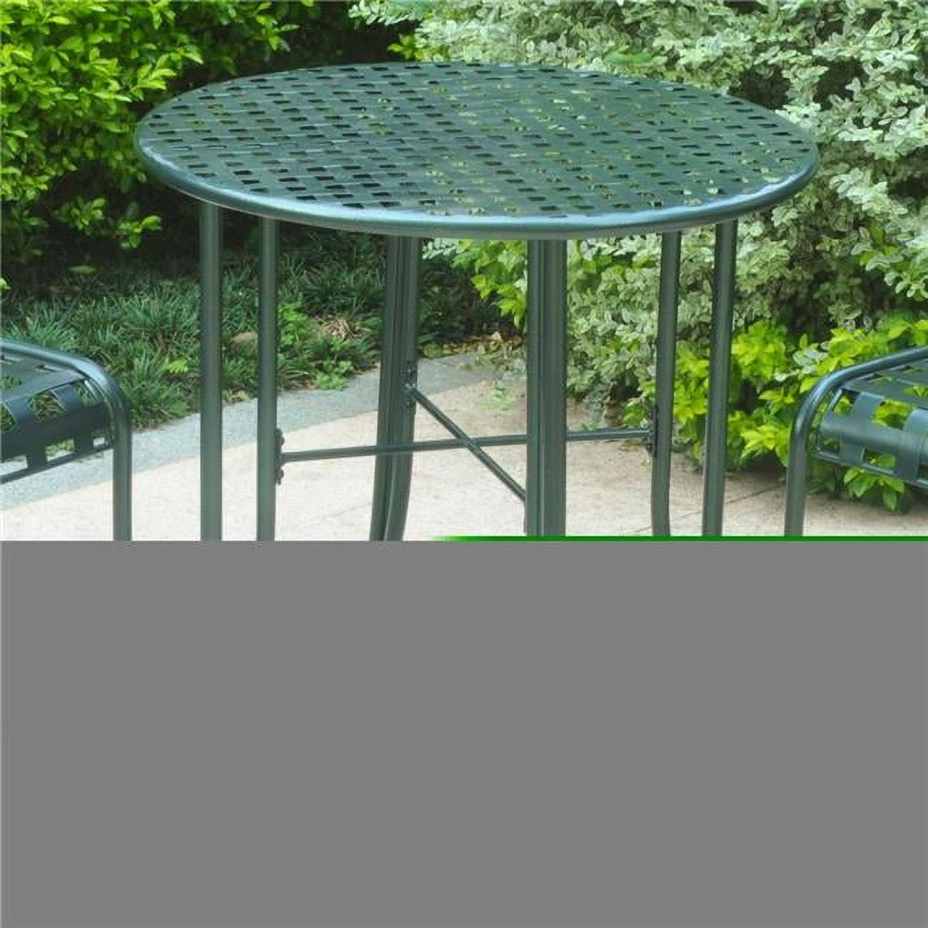 Mandalay Iron Patio Bistro Table -Verdi Green - Walmart.com
