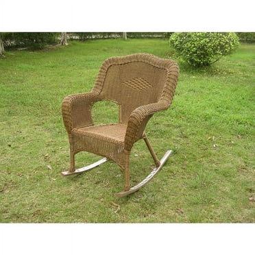 International Caravan Maui Resin Wicker Outdoor Rocking Chair - Walmart.com