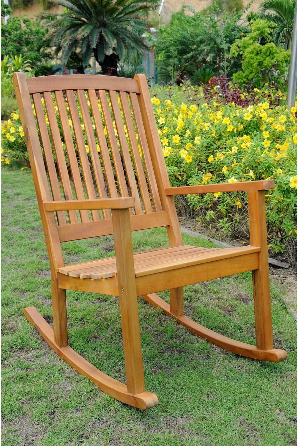 International Caravan Furniture Piece Acacia Large Rocking Chair ...
