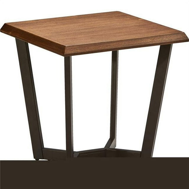International Caravan Hamburg Contemporary MDF & Metal End Table ...