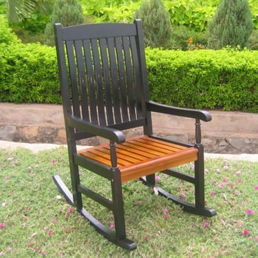 International Caravan Tropico Wrought Iron Rocking Chair for Outdoor ...