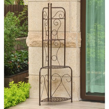 International Caravan Santa Fe Outdoor 4-Tier Bakers Rack - Walmart.com