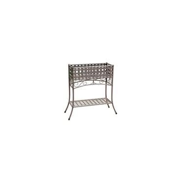 International Caravan Mandalay Iron Rectangular Planter Pot Stand ...