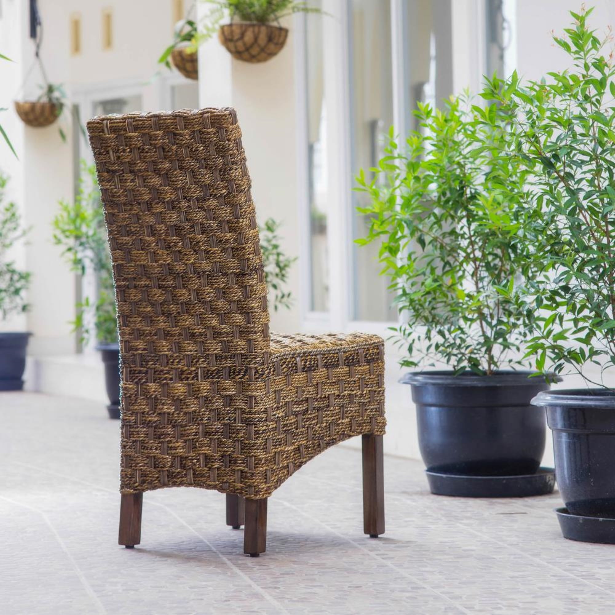 Manila Abaca/Rattan Wicker Dining Chair (Set of 2) - Walmart.com