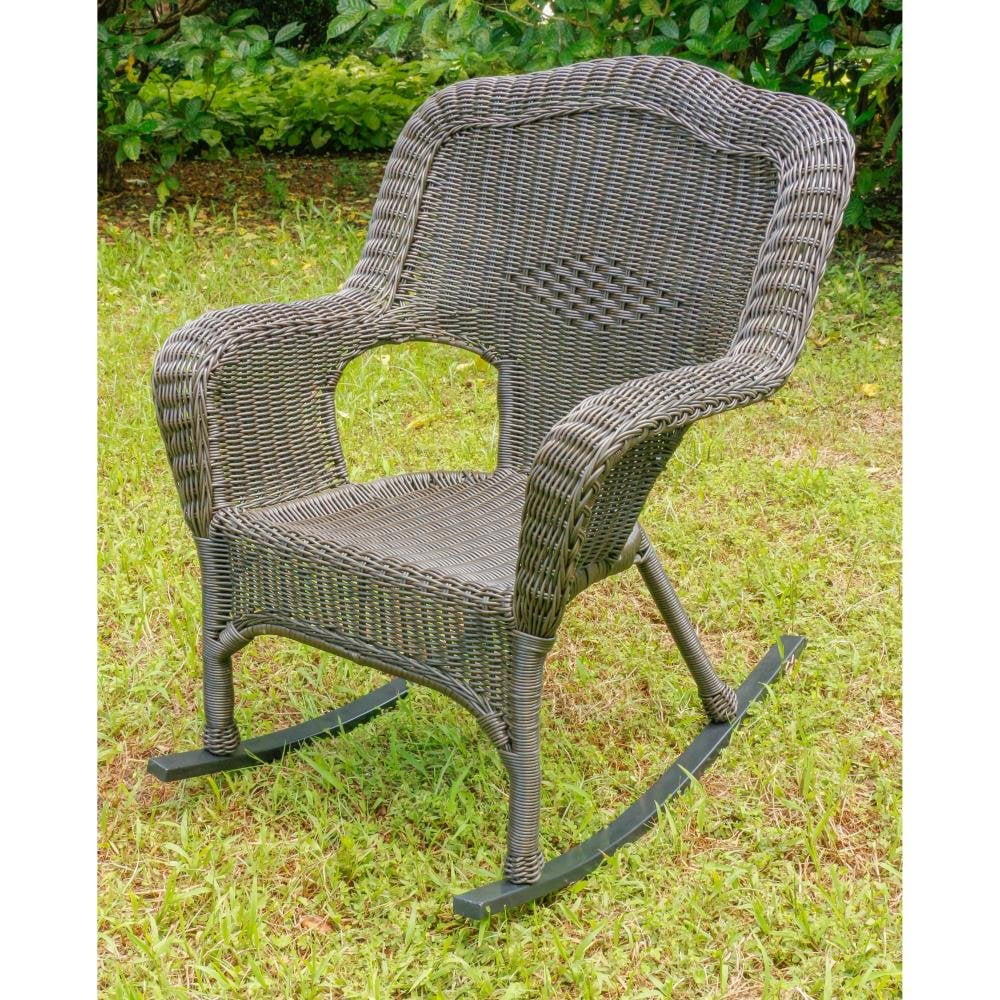International Caravan Chelsea Outdoor Metal Woven Resin Wicker Patio ...
