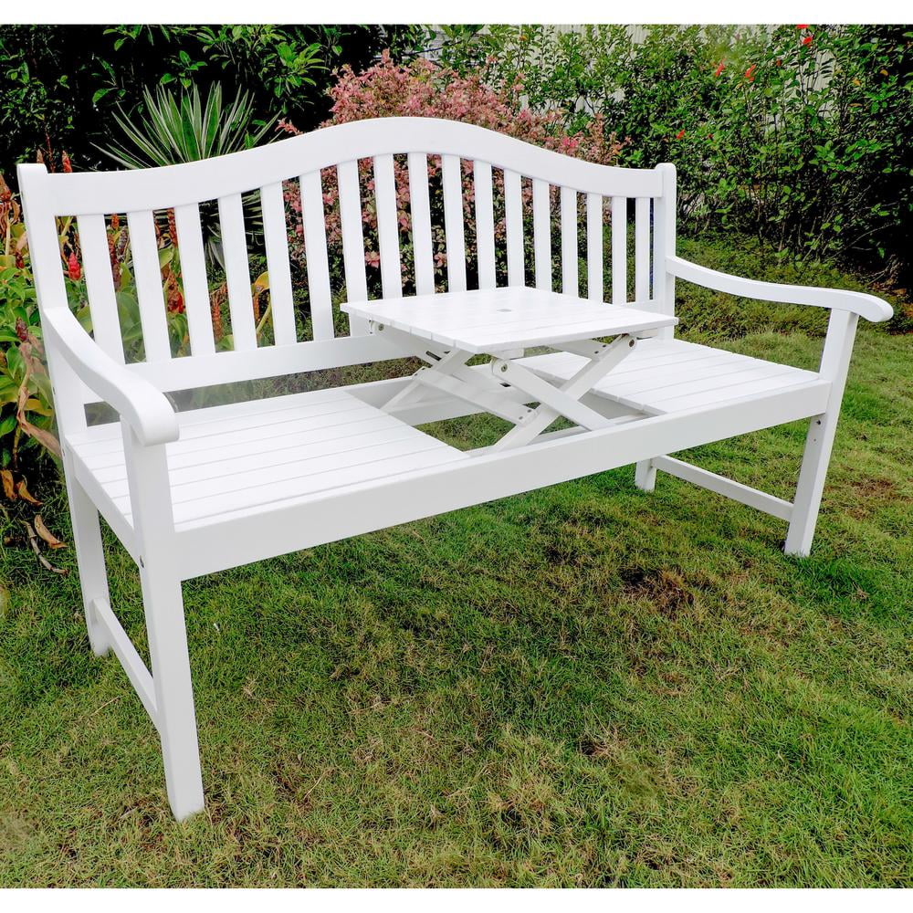 International Caravan Royal Fiji Adjustable Patio Bench - Walmart.com