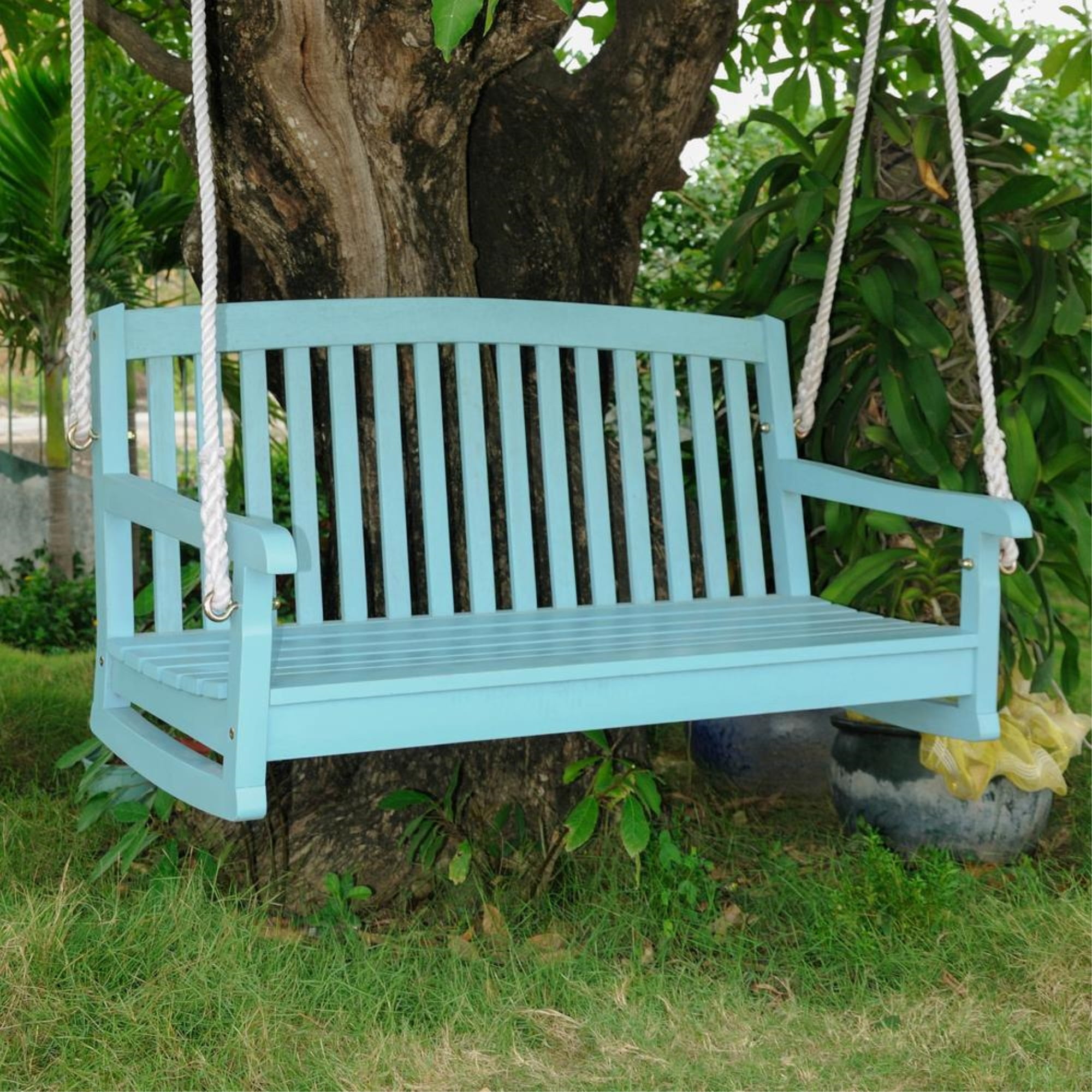 Acacia Two Seater Swing With Curved Back - Walmart.com