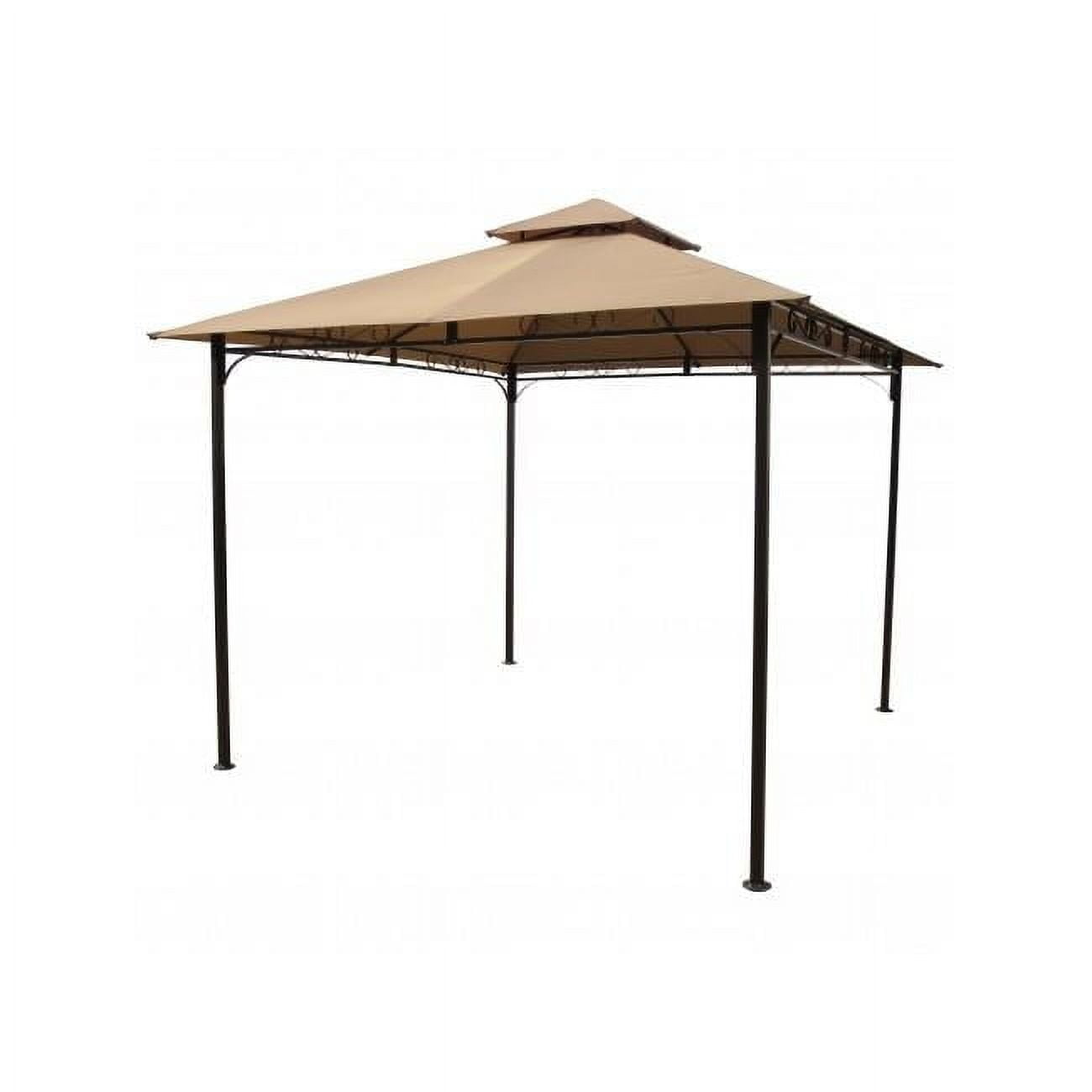 International Caravan Square Vented Canopy Gazebo, Khaki - Walmart.com