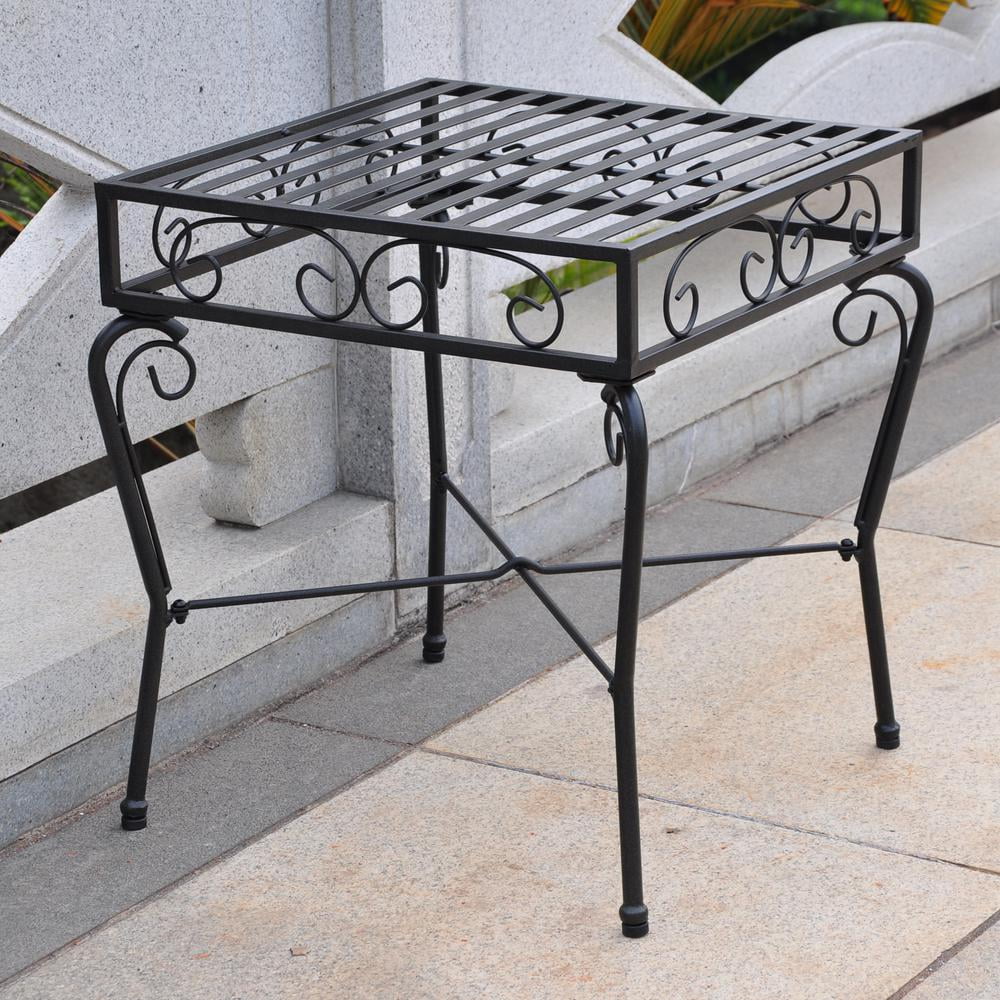 International Caravan Tropico Iron Side Table - Walmart.com