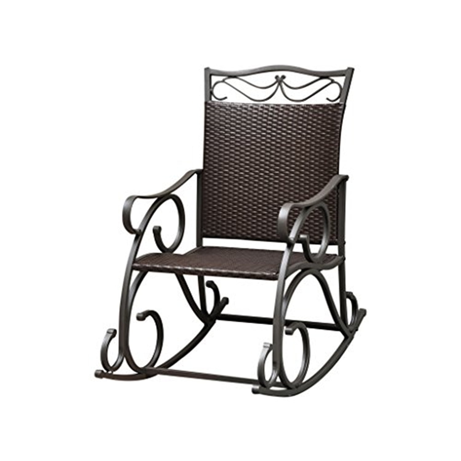 International Caravan Valencia Resin Patio Rocker in Chocolate ...