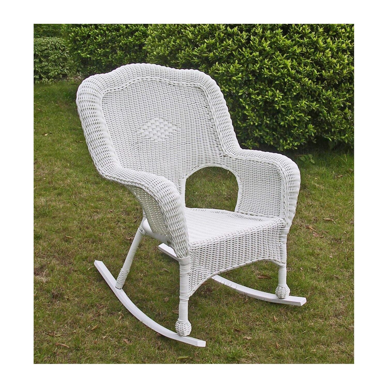 International Caravan Monaco Outdoor Steel Rocking Chair in Resin ...