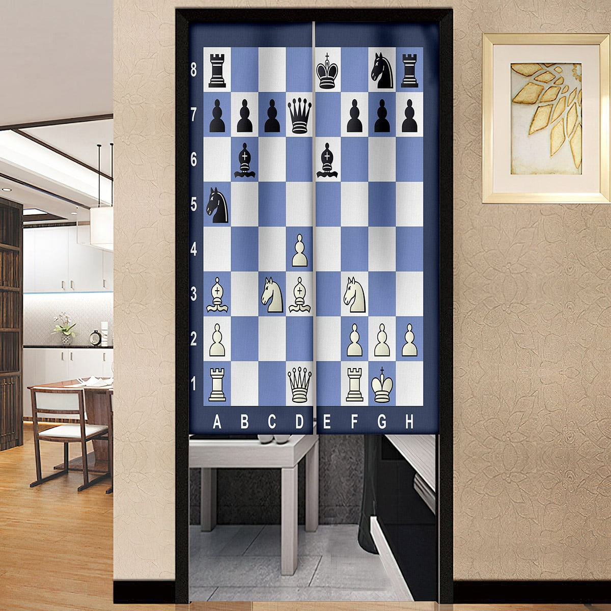 International Chess Door Curtain Bedroom Living Room for Kids Boys ...