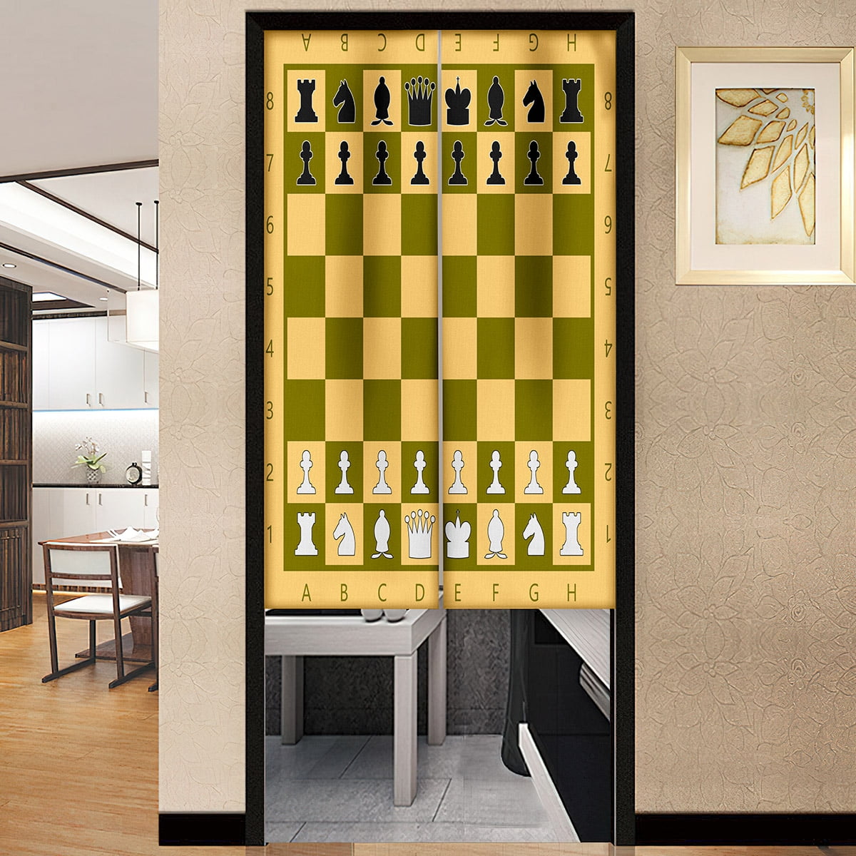 International Chess Door Curtain Bedroom Living Room for Kids Boys ...