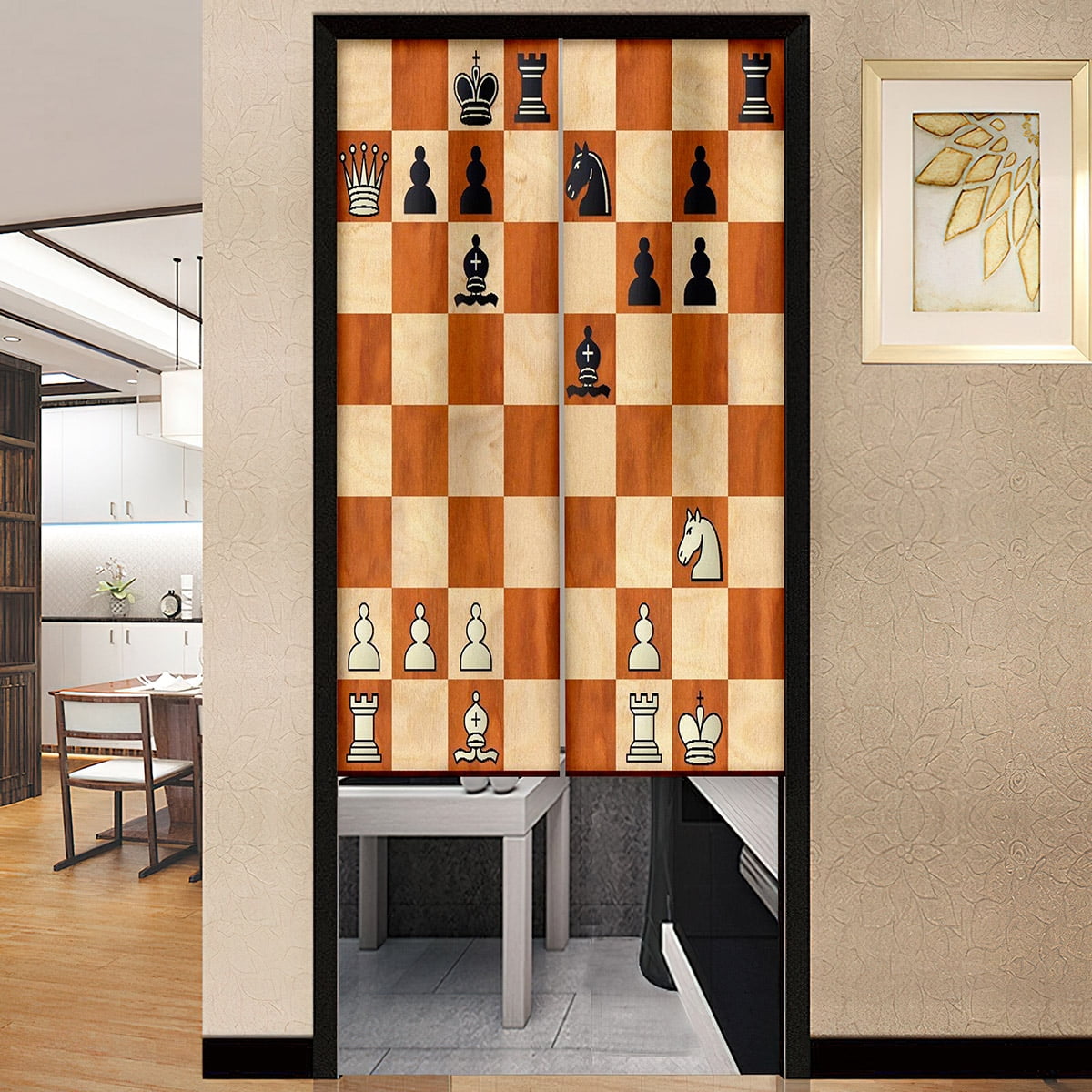 International Chess Door Curtain Bedroom Living Room for Kids Boys ...