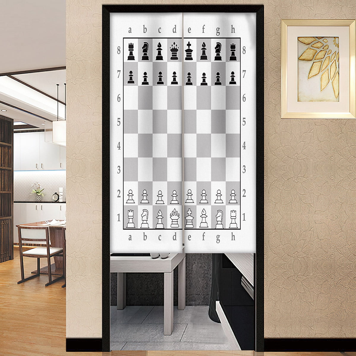 International Chess Door Curtain Bedroom Living Room for Kids Boys ...