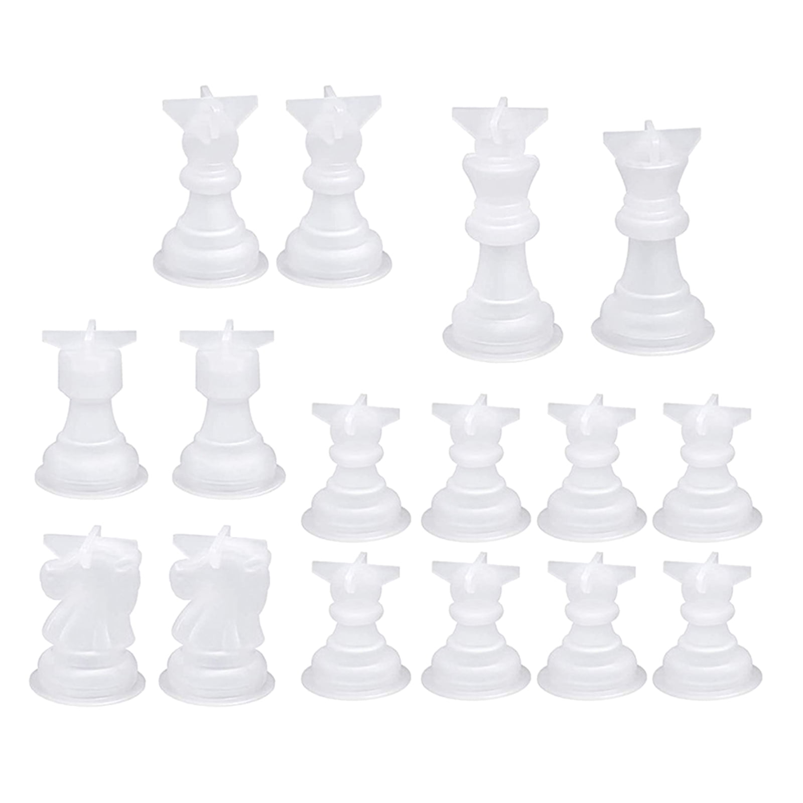 International Chess Piece Mold Jewelry Resin Casing Mold Chess Shaped ...