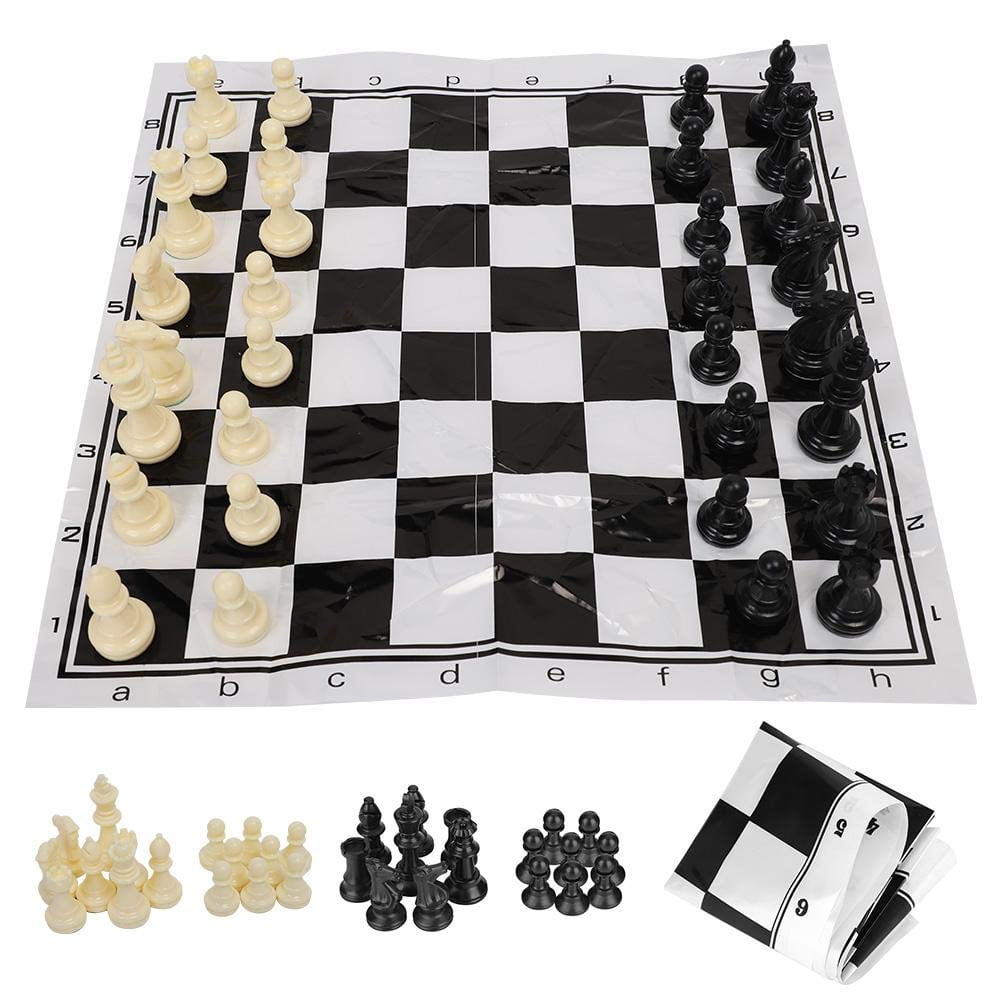 International Chess Set, Portable DHF10 Plastic Chess Medieval ...