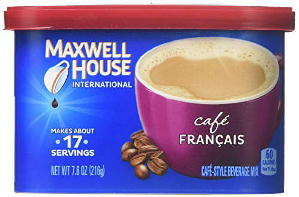 Maxwell House Instant International Café Francais Coffee, 7.6-ounce Cans (Pack of 3) - Walmart.com