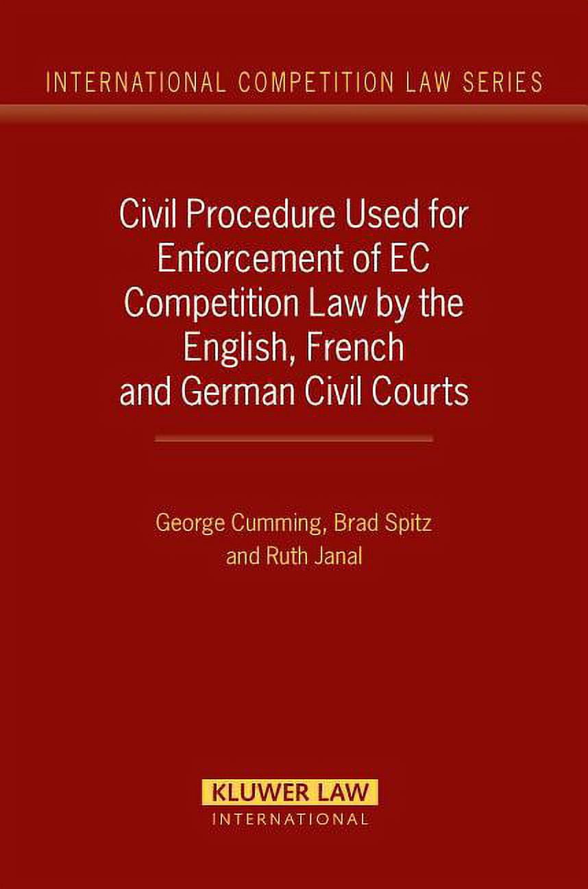 International Competition Law Series Set Civil Procedure Used for ...