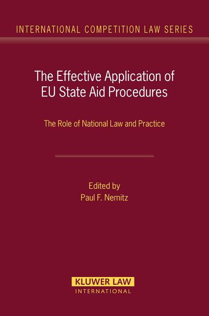 International Competition Law The Effective Application of EU State Aid ...