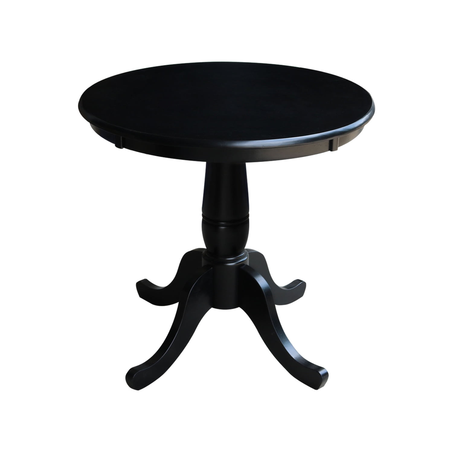 International Concepts 30" Round Dining Table in Black - Walmart.com