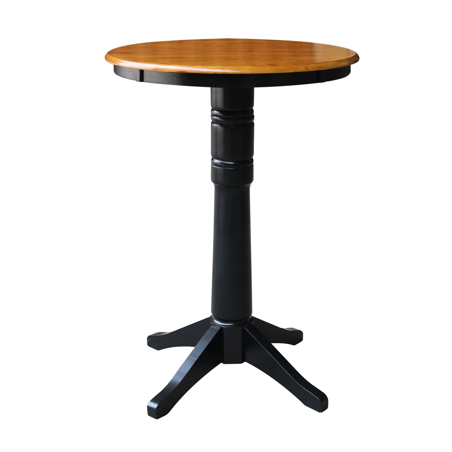 International Concepts 30" Round Pedestal Bar Table in Cherry - Walmart.com