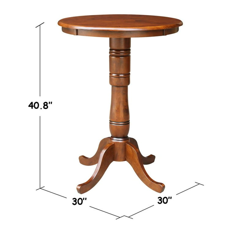 30 Round Top Pedestal Table 40.9 H Walmart
