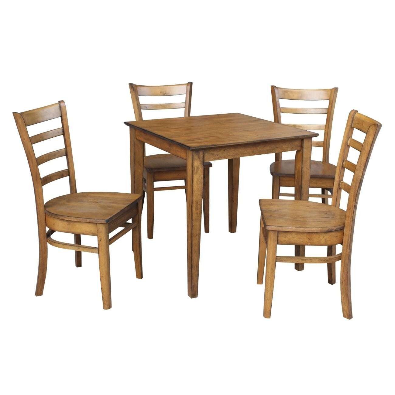 International Concepts 30" x 30" Dining table with 4 Emily Chairs - Set ...