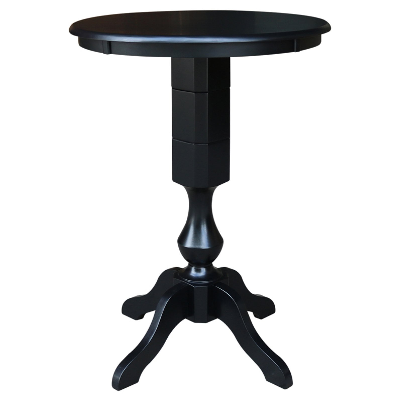 International Concepts 36" Round Pedestal Bar Table in Black - Walmart.com