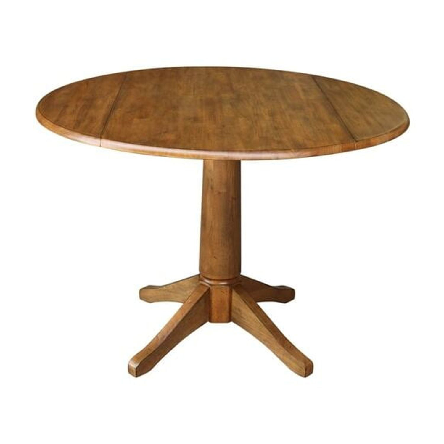 International Concepts 42" Round Dual Drop Leaf Pedestal Table - 42.3"h ...