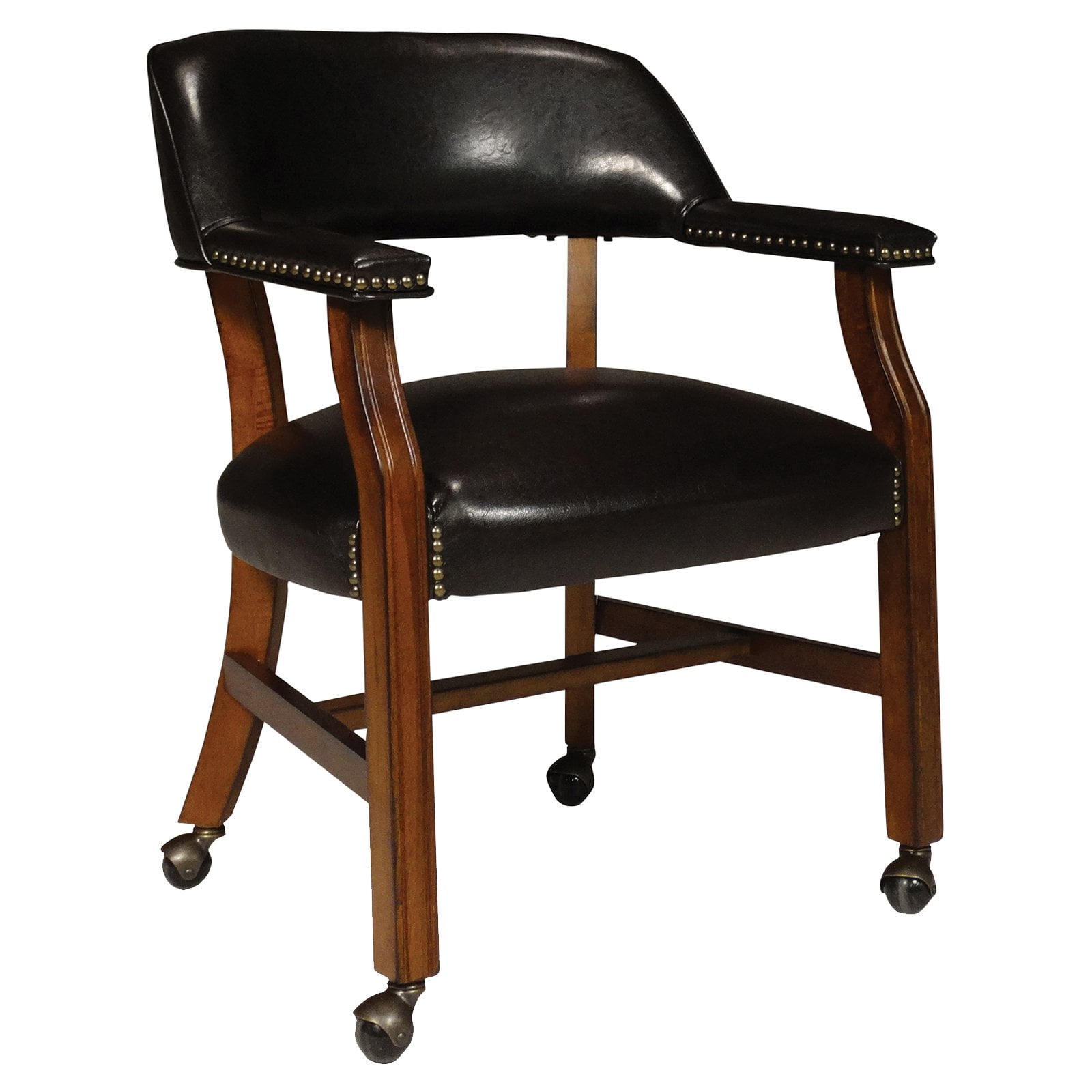 International Concepts Castor Dining Chair, Antique Cherry/Dark Brown ...
