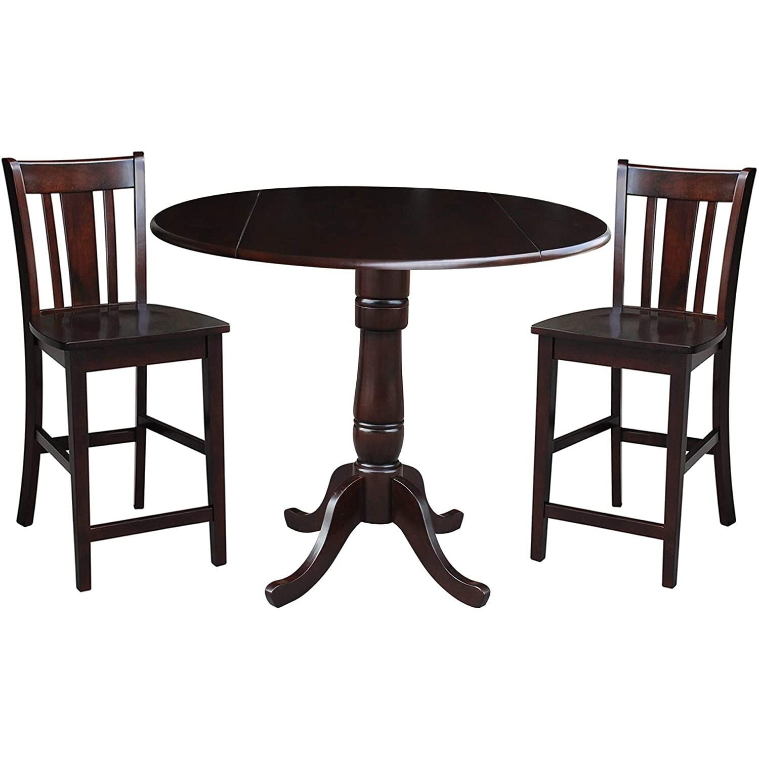 International Concepts Daniel 42" Round Pedestal Gathering Height Table ...