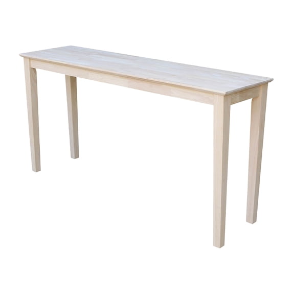 International Concepts 60-in Shaker Wood Console Table, Unfinished ...