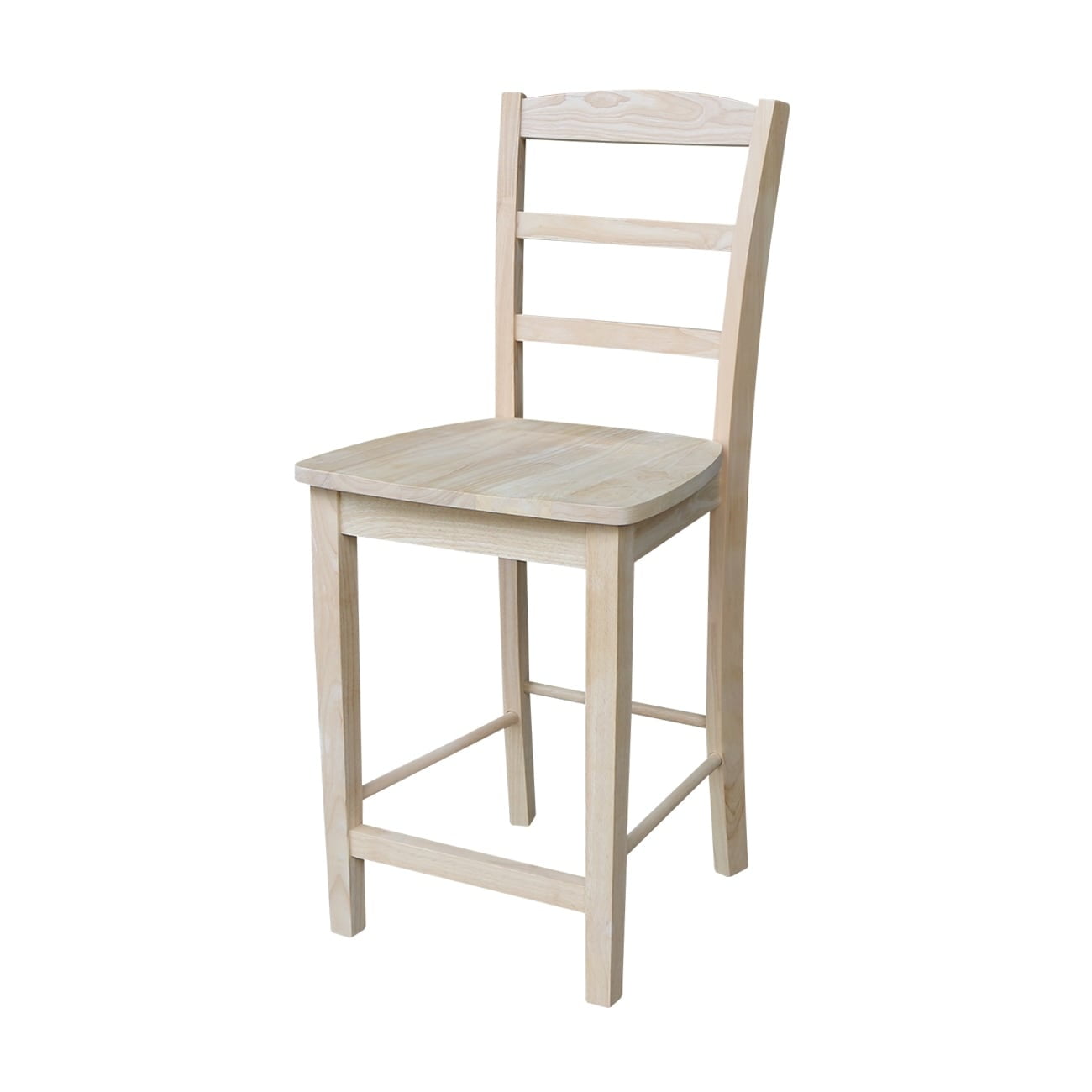 Free Shipping! Madrid Unfinished Solid Wood Stool Unfinished 24 Counter ...