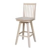 International Concepts San Remo Counter Stool, 24", Ready to Finish ...