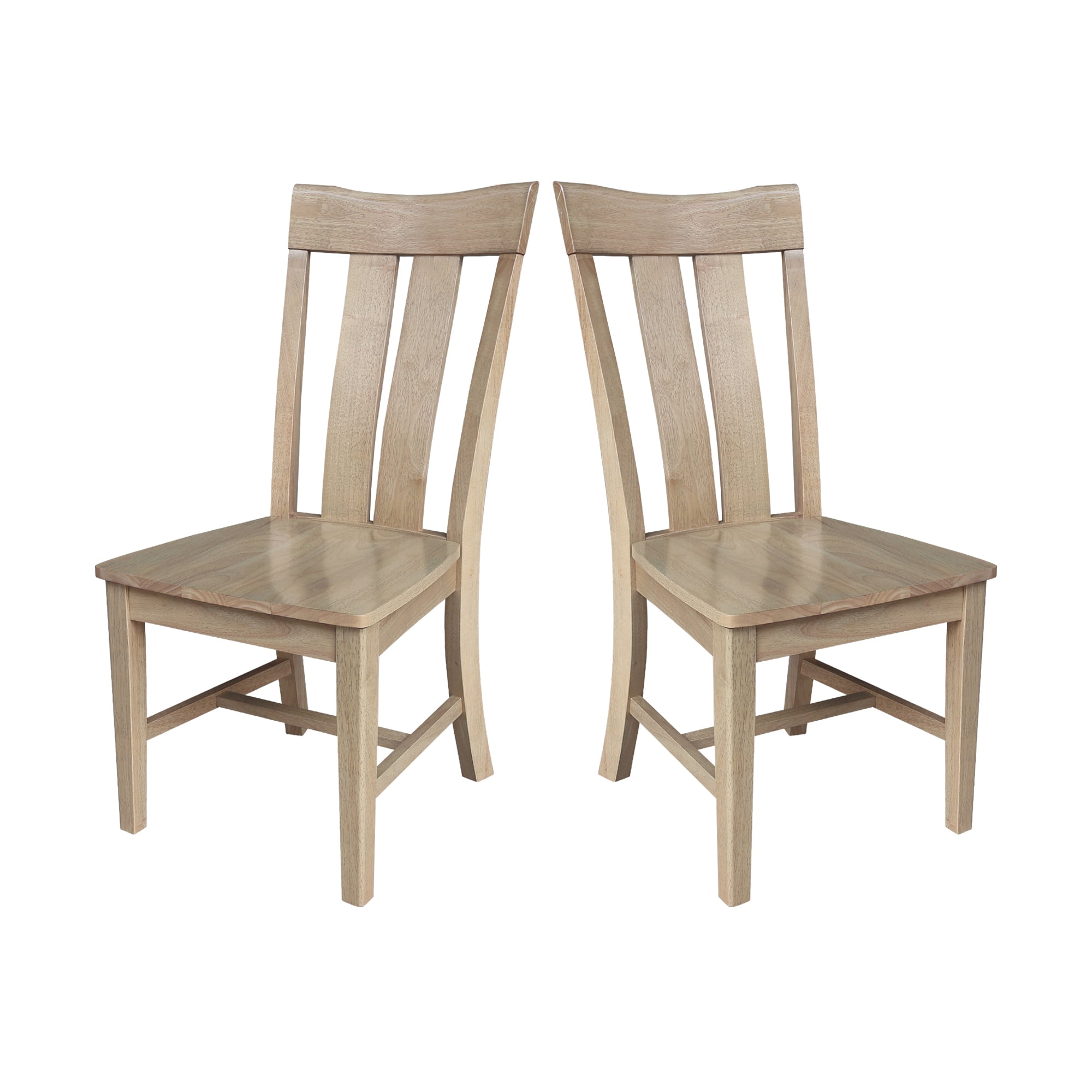 International Concepts Set of Two Ava Dining Chairs, Honey - Walmart.com