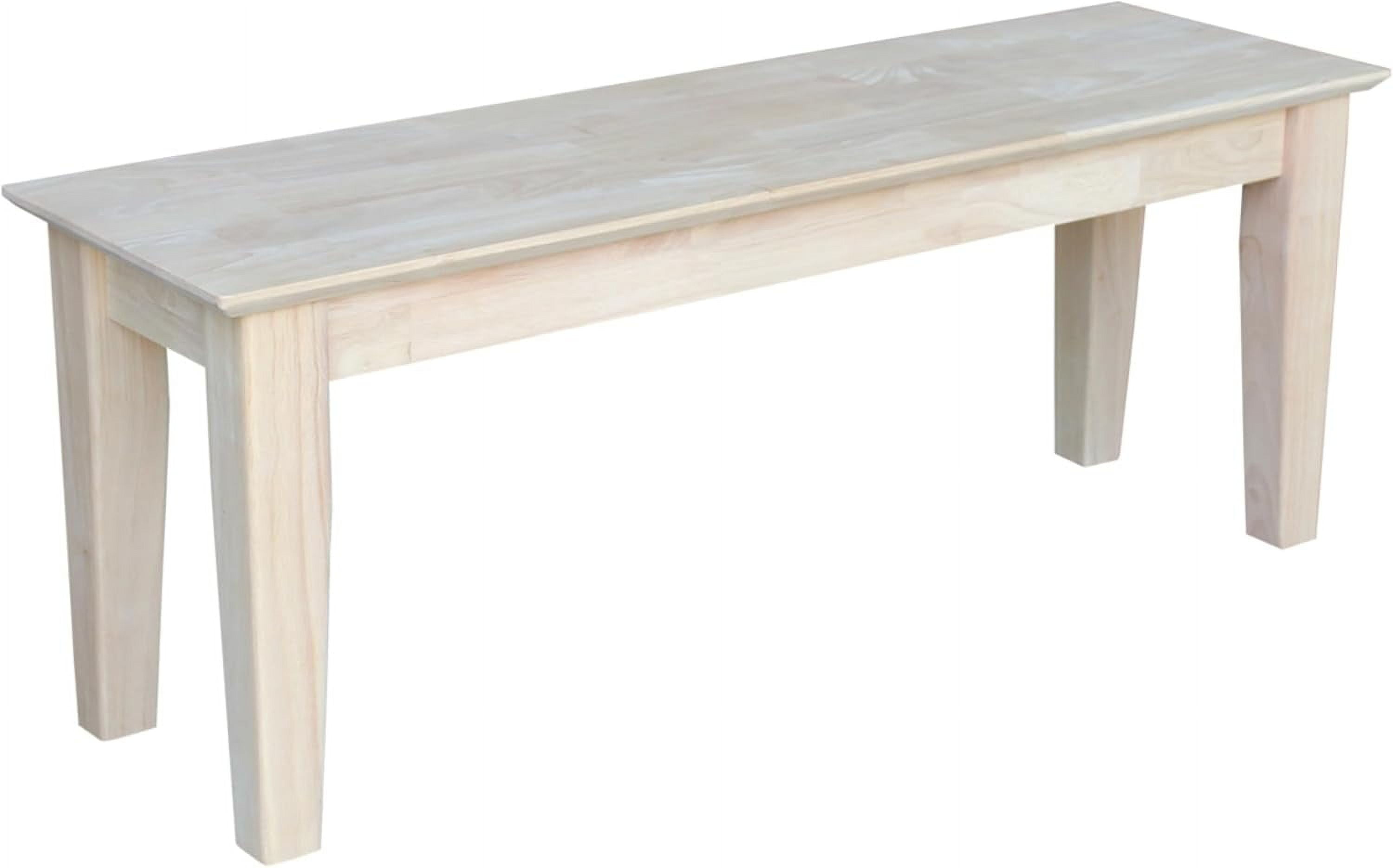International Concepts Shaker Style Bench for Kitchen/Dining, Solid ...