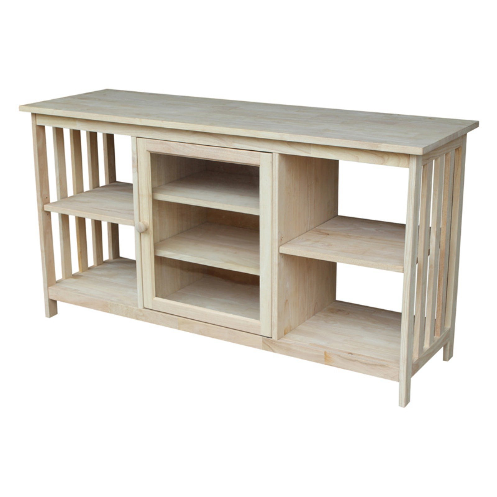 International Concepts Solid Wood Mission Entertainment Stand - Walmart.com